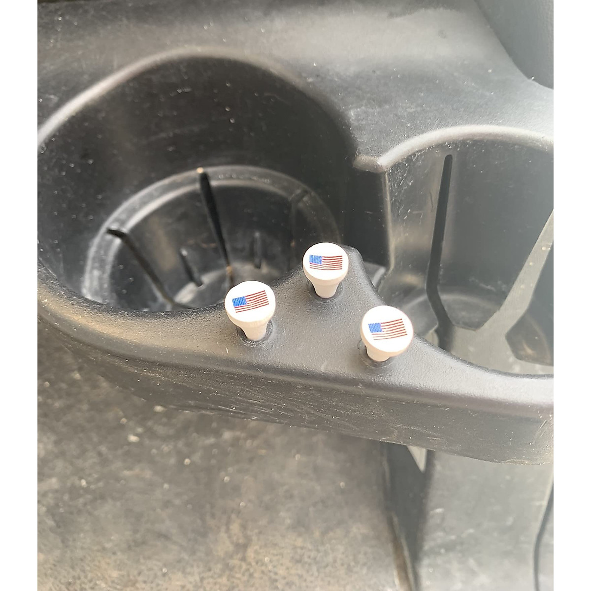 American Flag Wood Golf Tees - 2 3/4 inch 100 tees per Pack - USA Golf Tees - Red, White, and Blue - American Flag in Tee Cup - Value Pack - Custom Design - Golf Essentials -