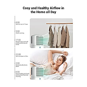 30 Pint Dehumidifiers for Home with Drain Hose, VEAGASO 2,500 Sq.Ft Dehumidifier for Basement, Large Room, Bathroom, Three Operation Modes, Intelligent Humidity Control, Dry Clothes, 24HR Timer