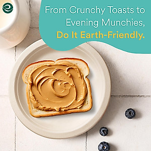 ECO SOUL 100% Compostable 6 Inch Small Paper Plates 500 [4x125 Pc] Disposable Bulk Party Heavy Duty, Eco-Friendly, Appetizer, Dessert, Wedding Plates I Biodegradable Unbleached Sugarcane Eco Plates