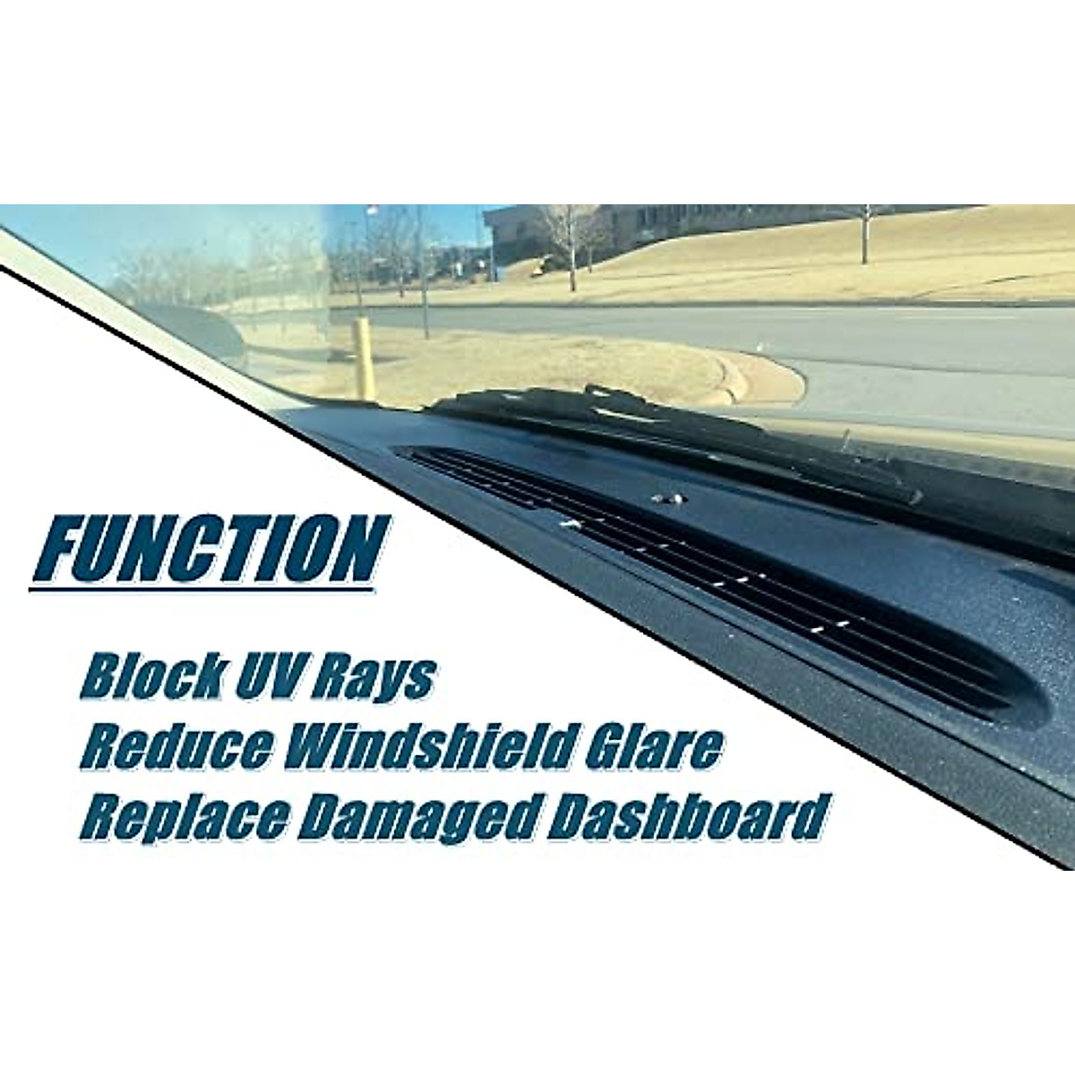 7BLACKSMITHS Dashboard Panel Compatible with 2007-2013 Chevy Silverado Tahoe Yukon Sierra Escalade Black Front Upper Dash Replacement for 23224733 Defrost Vent Trim Panel