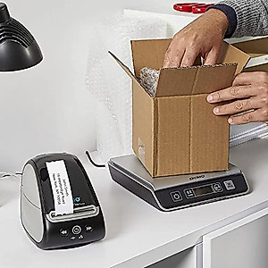 DYMO LabelWriter 550 Turbo Direct Thermal Label Printer, USB and LAN Connectivity - up to 90 Labels Per Minute, 300 dpi, Auto Label Recognition, Monochrome Label Maker, BROAGE Printer_Cable