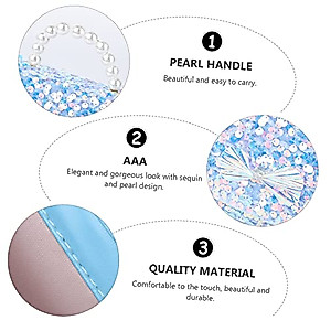 VALICLUD Trendy Sequin Purses for Women Glitter Handbag Chain Women's Crossbody Bag Elegant Bowknot Design Small Size Big Storage for Ladies