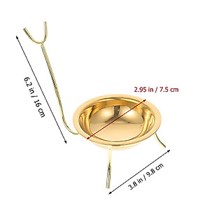 Hemoton 1pc Bracket Stainless Steel Spoon Holder Chef Spoon Rest Kitchen Storage Rack Cooking Utensils Stand Stainless Steel Spoon Rack Utensil Rack Tower Ladle Rest Dining Table Decorate