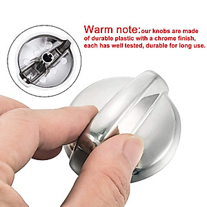 WB03T10325 Knobs Burner Control Knobs Compatible with General Electric GE Range Cooktop Knob 2691864 PS3510510 (6 Packs)