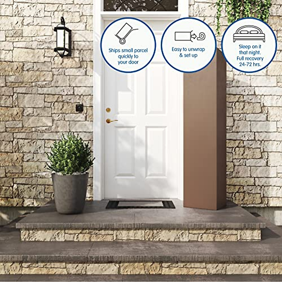 Vibe Quilted Gel Memory Foam and Innerspring Hybrid Pillow Top 12-Inch Mattress | CertiPUR-US Certified | Bed-in-a-Box Full