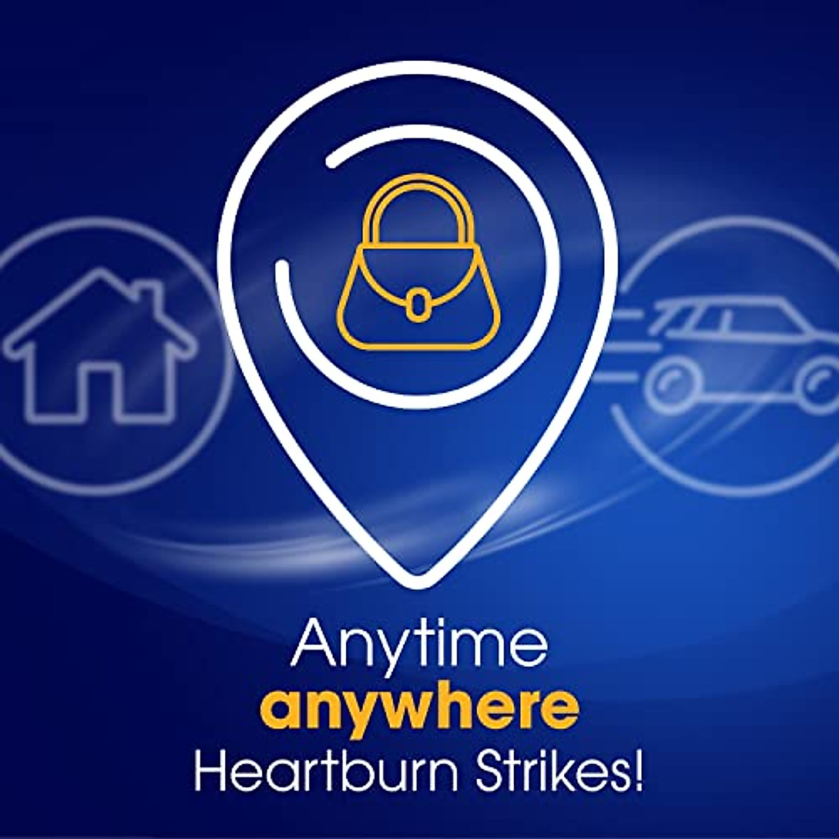 TUMS Antacid Smoothies Berry Fusion Tablets 60 Count