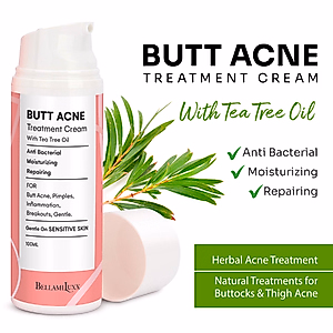 BellamiLuxx Butt Acne Clearing Lotion, Pure Plants Extracts for Reduce Acne and Pimples, Balance Skin Moisture/Sebum, Keep Buttocks Skin Delicate, and Smooth