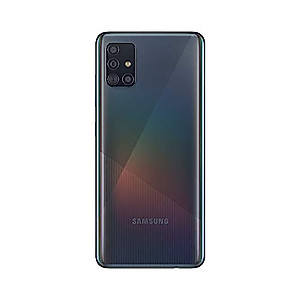 SAMSUNG Galaxy A51 A515F 128GB DUOS GSM Unlocked Phone w/Quad Camera 48 MP + 12 MP + 5 MP + 5 MP (International Variant/US Compatible LTE) - Prism Crush Black