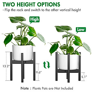 FIASON Adjustable Metal Plant Stand - Plants Holder Fits for 8-14 Inches Planter Flower Pots Indoor Outdoor ( Pot & Plant Not Included) -1 pack
