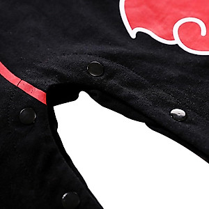 IURNXB Baby Clothes Long Sleeves Newborn Jumpsuits Lovely Cartoon Romper (Black, 0-3 Months)