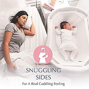 MySnuggly Newborn Bassinet Insert for Halo Bassinets | Patented Safe Real Cuddling Feeling for Better Sleep