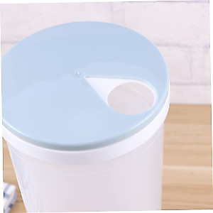 Luxshiny Oatmeal Clear Food With Utensils Containers Spaghetti Beans Nuts Holder Lid Noodles Kitchen Jars Noodle Light for Cereal Blue Sealed Plastic Container Bottle Jar Airtight Pasta