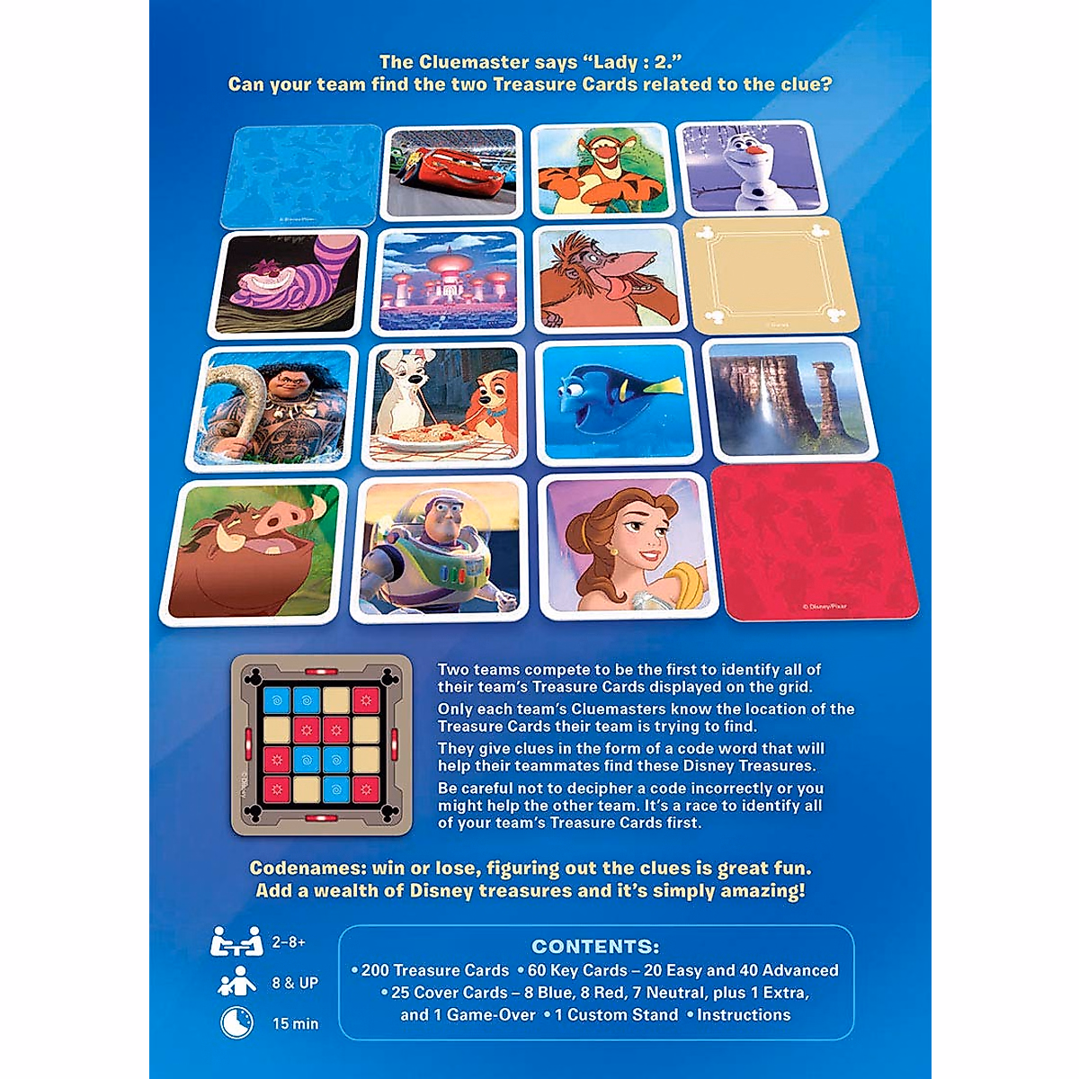 Codenames Family Edition | Best Family Board Game for All Ages | Featuring Disney Characters and Artwork | 2+ Player Board Game | Perfect for Disney Fans