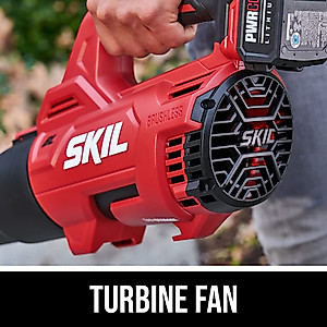 SKIL CB7542B-10 PWR CORE 20 Brushless 13" String Trimmer and 400 CFM Leaf Blower Kit, Includes 4.0Ah Battery and Charger