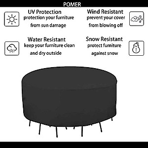 Birsppy Mr.You Round Deck Boxes Covers,28Inch Round Outdoor Storage Table Deck Box Cover,with Drawstring Design,Heavy Duty Waterproof 600D Fabric,28Dia x 18H