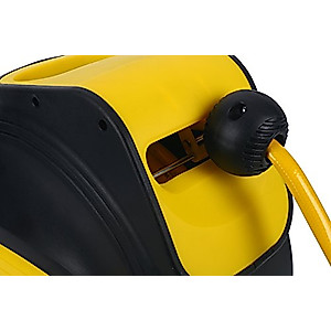 8MILELAKE Retractable Auto Rewind Air Hose Reel Wall Mount Tool Air Compressor 33ft x5/16inches 180 degree rotation Air Hose Reel