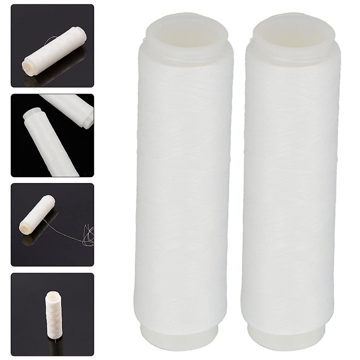 LIOOBO 2 Rolls High Elastic Fishing Line Portable Fishing Line Fishing Accessory Fishing Gear Fishing Tool -Slip Fishing Line Clear Line High Elasticity White Fishing Accessories Nylon