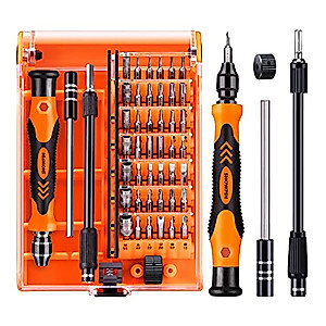 Precision Screwdriver Set, SHOWPIN 46 in 1 Laptop Screwdriver Kit with T5 T6 T8 T10 Torx Bit Set, Electronics Tool Kit Compatible for Game Console, iPhone, Cell Phone, PC, and Computer Repair