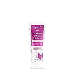 Hyland's Naturals Baby Diaper Rash Cream, Soothe, Treat & Prevent Diaper Rash, With Zinc Oxide, Organic Calendula, Aloe, & Chamomile, Safe & Gentle, Pediatrician Tested, 3 Oz.