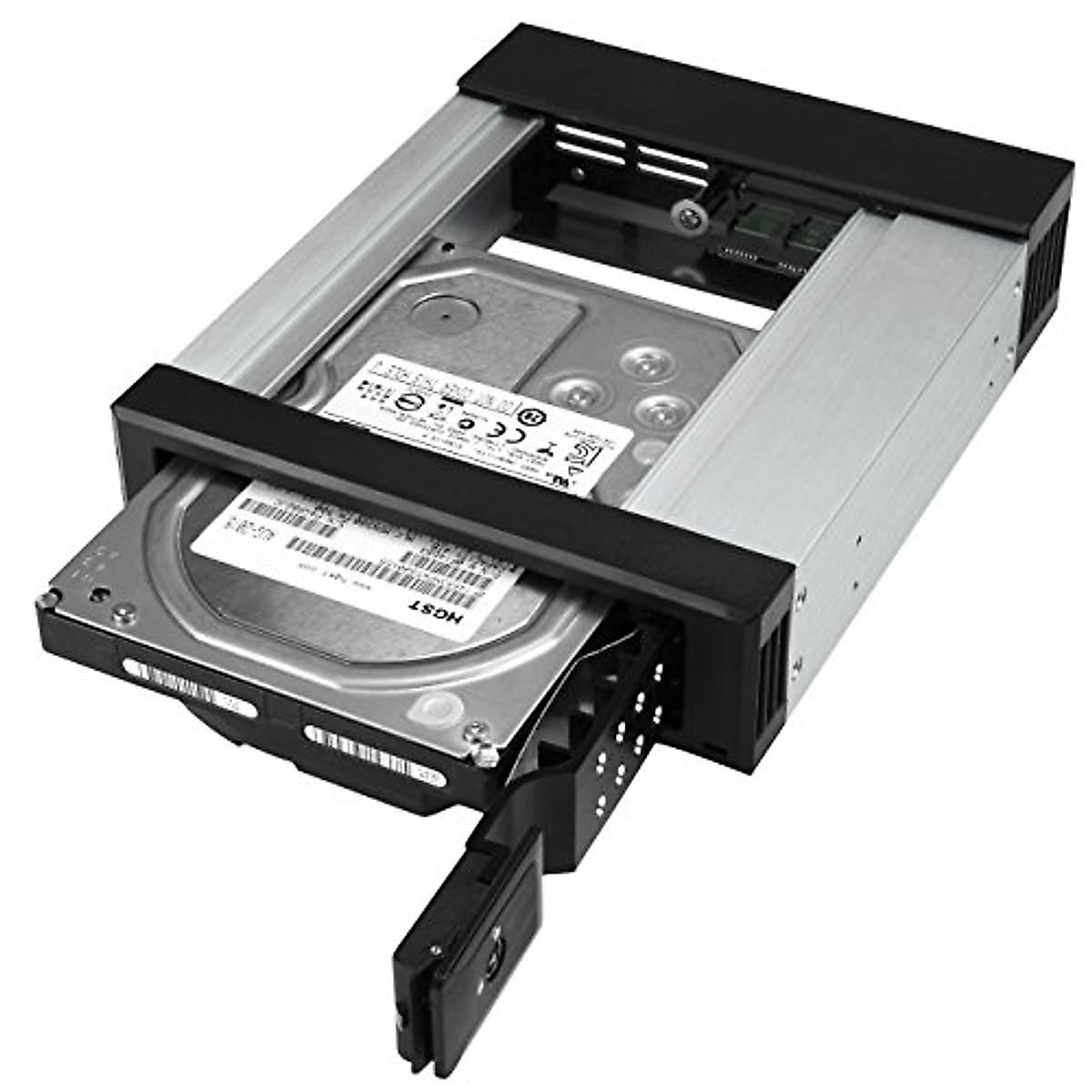 StarTech.com 5.25" to 3.5" Trayless Hard Drive Hot Swap Bay - Removable Hard Drive Bay for 3.5" SATA/SAS Drives - Aluminum (HSB1SATSASBA)