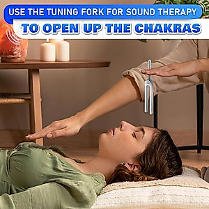 432 Hz Tuning Fork for Healing Set Music Therapy Instruments - Tuning Fork Medical Musical Forks for Healing Chakra Set Stress Relief - Fork Medical Sound Therapy Instruments Meditation Accessories
