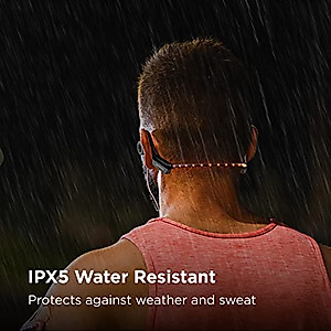 OPN Sound-Dashlyte Open Ear Bone Conduction Headphone - Bluetooth Wireless Headset with Led Lights - Upgraded Stereo Noise Cancelling - 7 Hours Playtime - Long-Term Comfort for Sports/Workout - Black