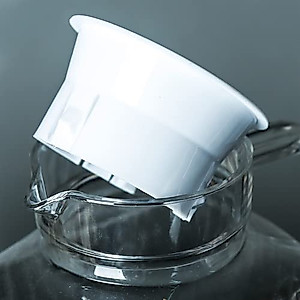 Glass Water Pitcher Lids Food Grade Plastic Anti-Dust Splash Resistant Stoppers Covers for Water Jug Glass Bistro Pitcher 2 pieces(White)