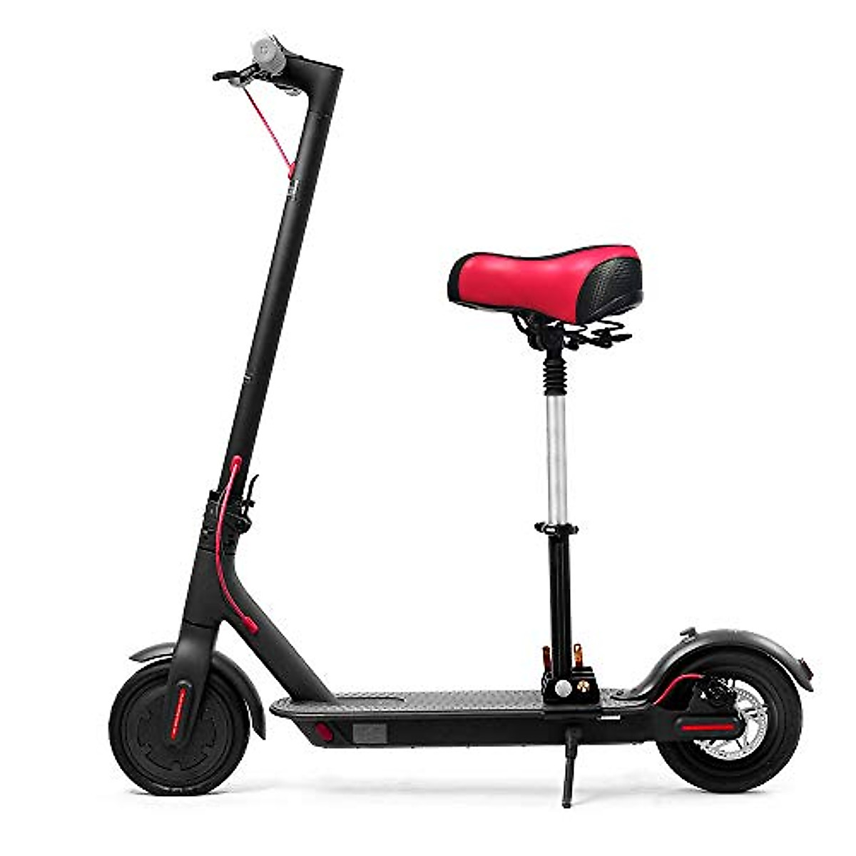 LIXADA Electric Skateboard Saddle Electric Scooter Saddle Set Replacement Compatible with Electric Scooter Pro Chair M365 Scooter Electric Scooter Retractable Seat with Bumper