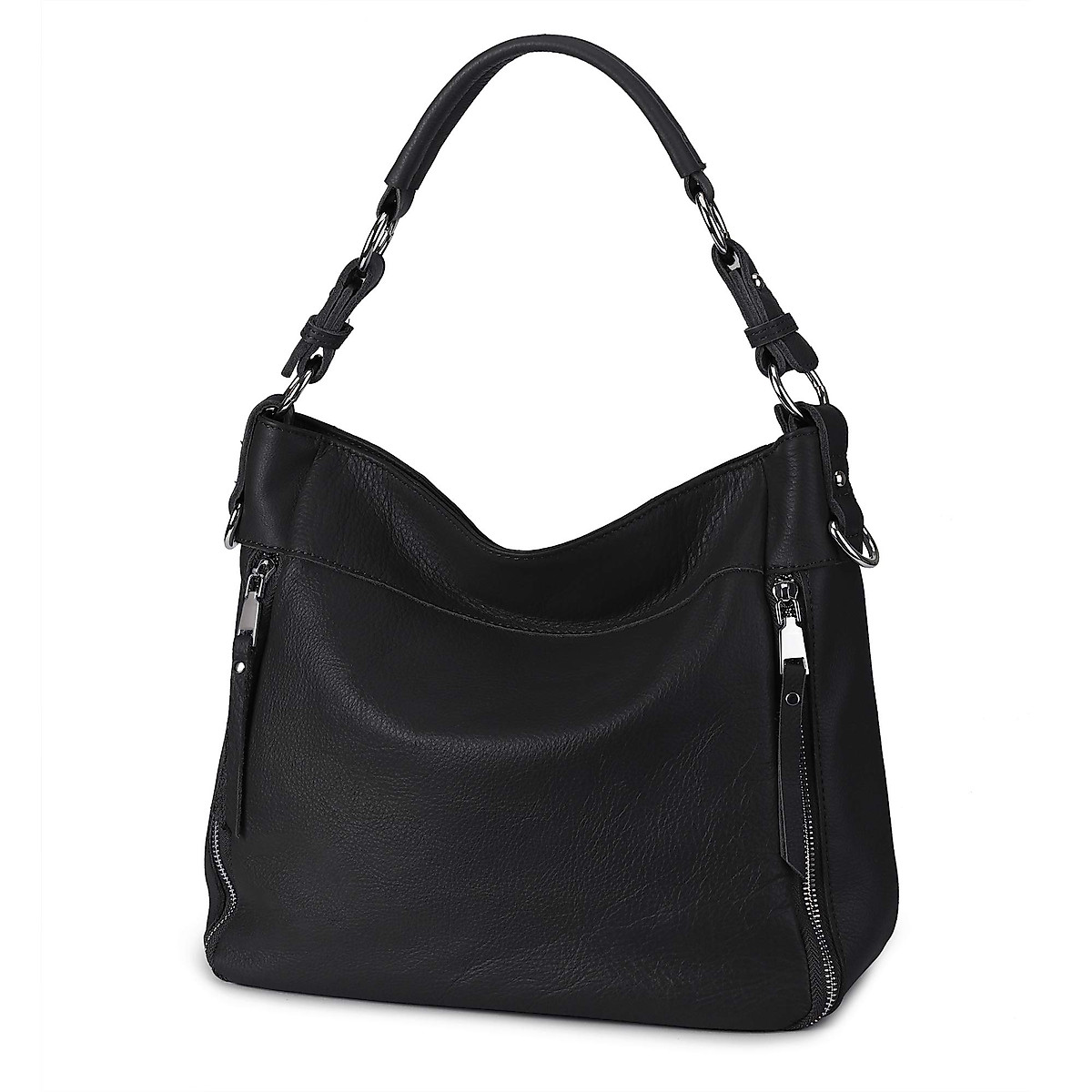 YALUXE Genuine Leather Shoulder Bags Stylish Hobo Handbags Purses Crossbody Bags for Women