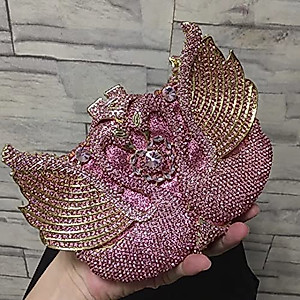 ZLXDP Swan Shape Clutch Bag Evening Bag Crystal Clutch Hand Bags Purse Wallet Wedding Package (Color : D, Size : 1)