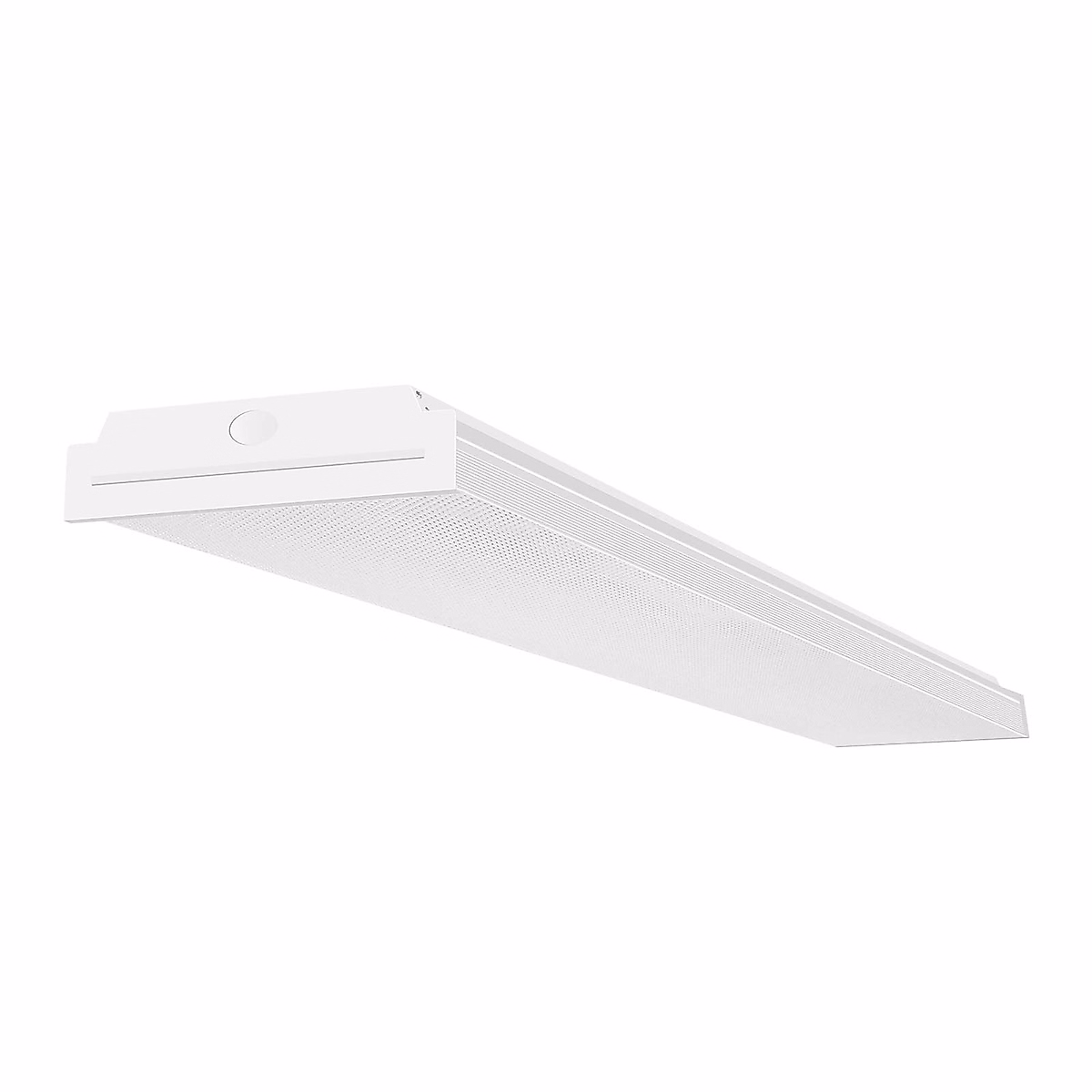 FaithSail 4FT LED Wraparound Light 60W LED Office Lights, 7200lm, 4000K Neutral White, 4 Foot Flush Mount LED Wrap Shop Puff Ceiling Lighting Fixture for Garage Workshop, Fluorescent Light Replacement