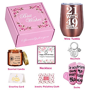 70th Birthday Gifts for Women, Fabulous Funny Happy Birthday Gift for Best Friends, Mom, Sister, Wife, Aunt Turning 70 Years Old, 70th Bday Gifts Women