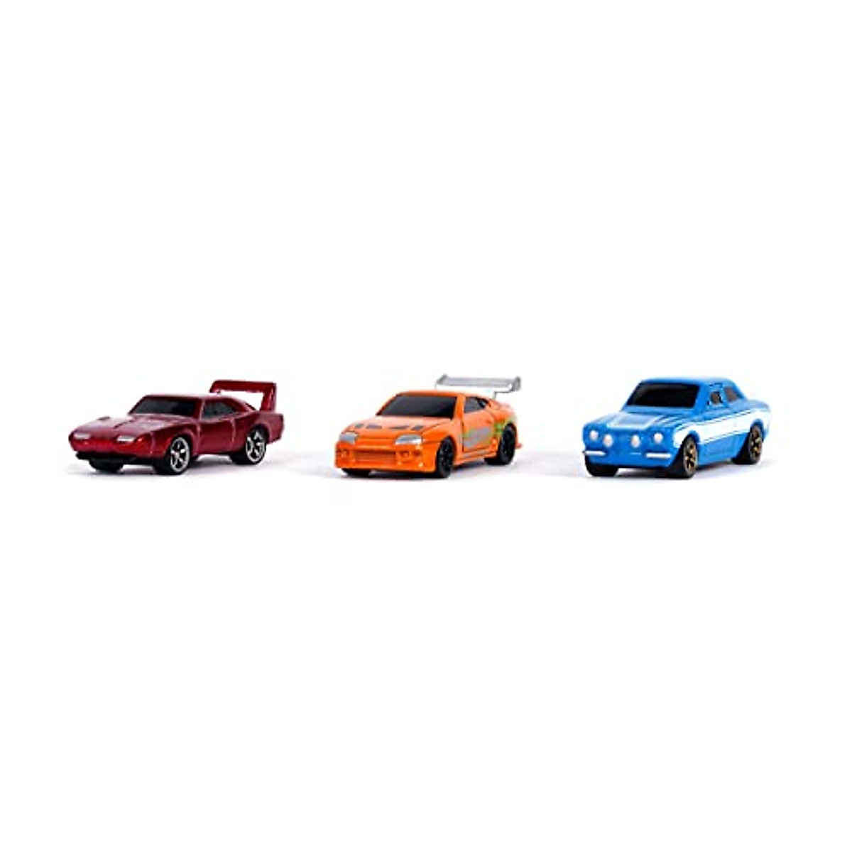 Jada Toys Fast & Furious 1.65" Nano 3-Pack Die-cast Cars, Toys for Kids and Adults, Multi (JAN31124)