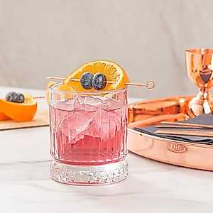 Restaurantware 4.5-inch Stainless Steel Cocktail and Martini Picks: Perfect for Professional Bars or At Home Use - Copper Plated Skewer For Fruit or Olive Garnishes - 10ct Toothpicks