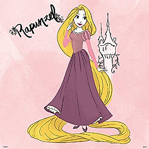 Skinit Decal Gaming Skin Compatible with PS4 Pro Bundle - Officially Licensed Disney Princess Rapunzel Art Design