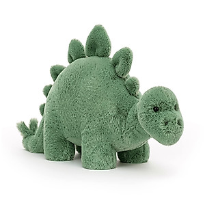 Jellycat Fossilly Stegosaurus Dinosaur Stuffed Animal, Medium 12.5 inches | Dinosaur Plush Toy | Classic Children's Gift