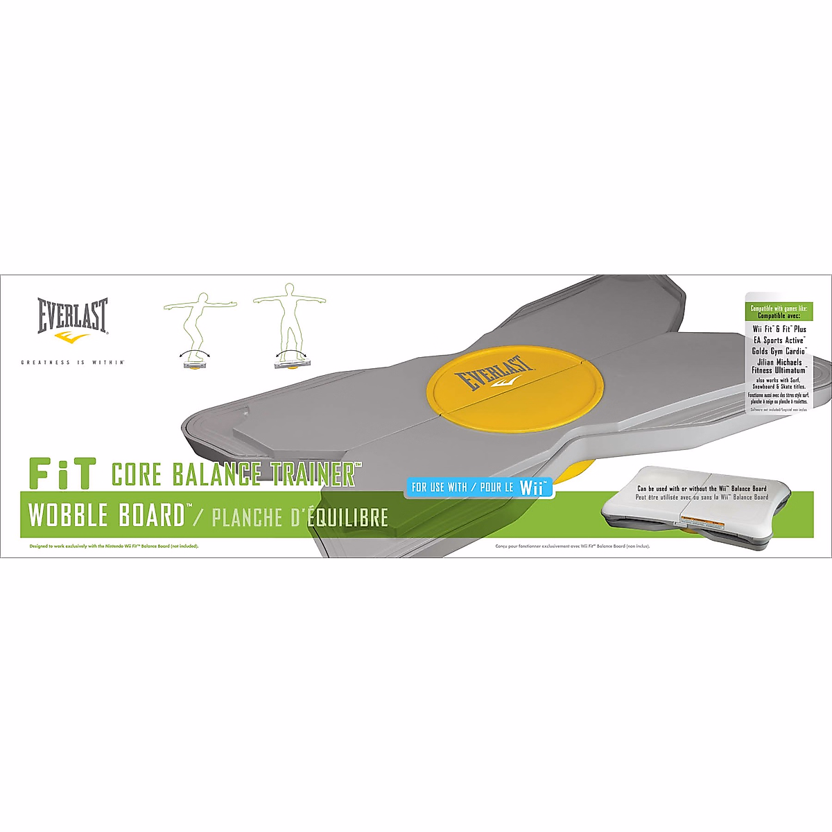 Wii Fit Everlast Core Balance Trainer Wobble Board