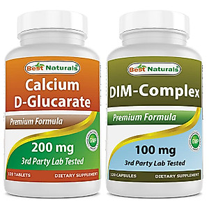 Calcium D-Glucarate 200 mg & DIM Supplement 100 mg