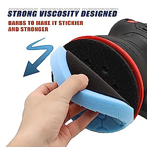 CHEN REFINISH 6Pcs Buffing Polishing Pads,6 Inch Backing Plate Compound Buffing Sponge Pads Cutting Polishing Pad Kit for Car Buffer Polisher Compounding, Polishing, Waxing