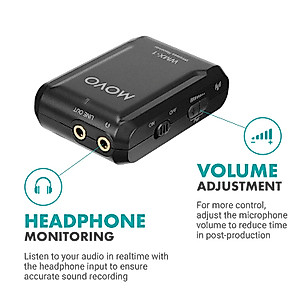 WMX-1 Lightning Connector Dongle Bundle - Wireless Lavalier Microphone Compatible with Apple iPhone, iPad Smartphones and Tablets - Optimized for Microphones/Pro Audio