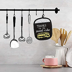 WCGXKO Oven Pads Pot Holder with Pocket for School Bus Driver Thanks for The Sweet Ride (Sweet Ride)