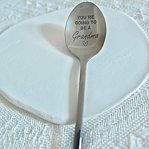 Baby Pregnancy Announcement Gifts for Grandma You're Going to Be a Grandma Spoon Gifts for New Grandma Grandmother Gift Coffee Tea Spoons for Grandma Grandmother to Be Gifts