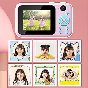 Vlogging Camera for Kids, Full Hd 1080p Rechargeable Electronic Mini Camera for Boys and Girls, Point and Shoot Digital Cameras with IPS Screen, Electronic Anti-Shake Digital Camera