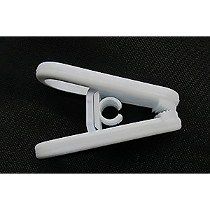 NAHANCO CLIP100 Plastic Tubular Hanger Clip (Pack of 100)