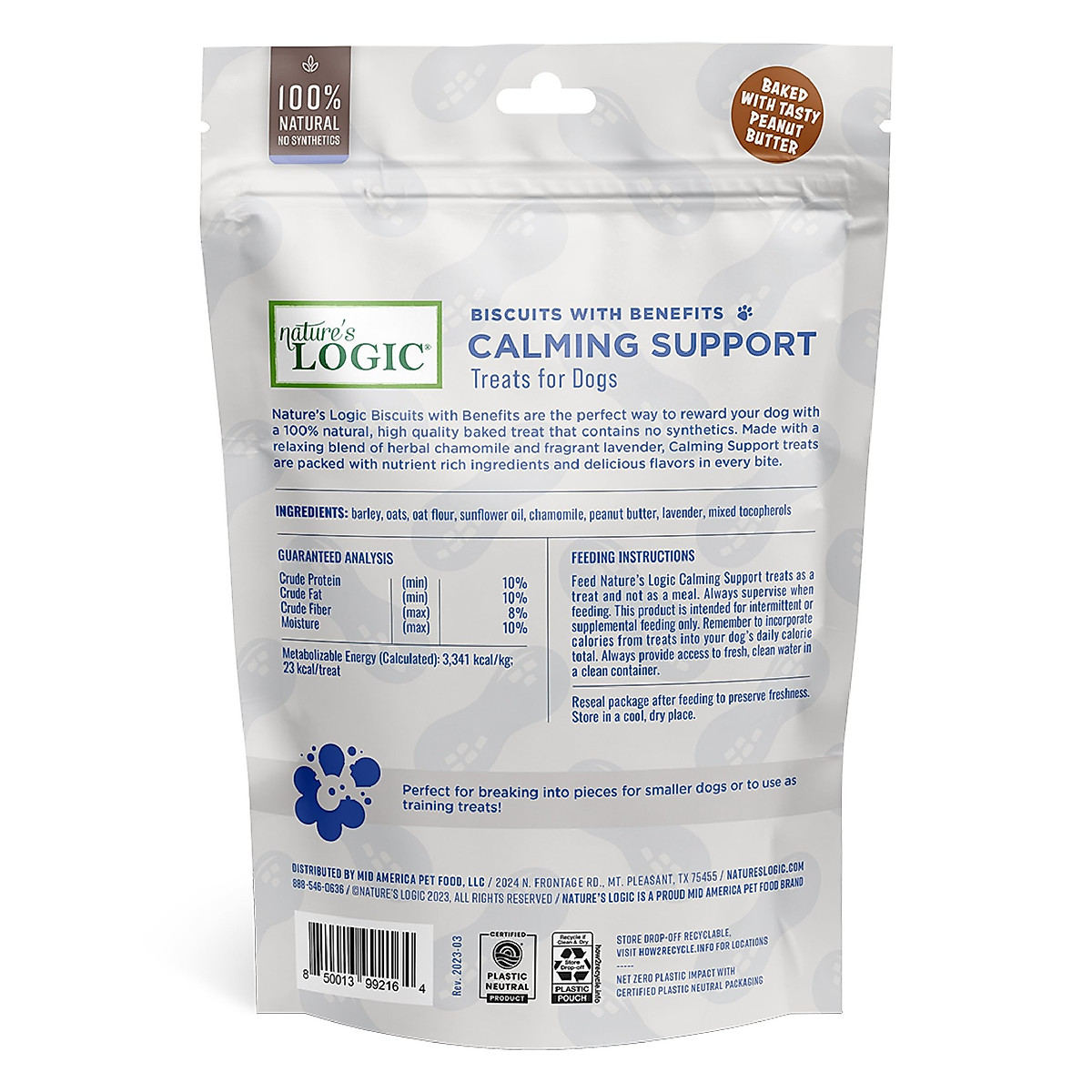 Nature's Logic Biscuits with Benefits Calming Support, 12oz