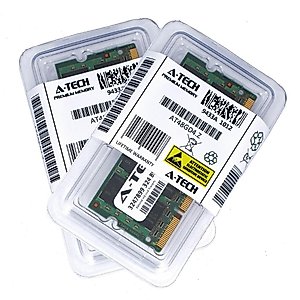 A-Tech 2GB Kit (2X 1GB) DDR2 533MHz PC2-4200 200-pin SODIMM Laptop Notebook Computer Memory RAM Modules