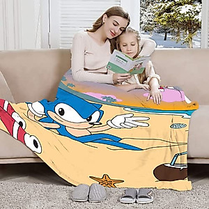 Cartoon Blanket,Ultra Soft Flannel Fleece Blanket Stylish Bedroom Living Room Sofa Warm Blanket for Family (Pic 1, 50 x 40 inches)