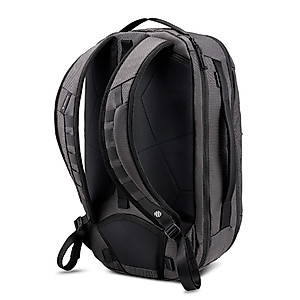 HEIMPLANET Original | Transit Line DAYPACK 24L | Waterproof backpack with laptop compartment and clamshell opening | DYECOSHELL material | Supports 1% for The Planet (Black)