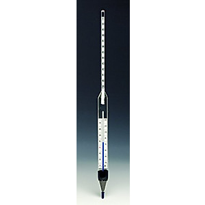 SafetyBlue Precision Hydrometer ASTM S561HL-14 37/49 API/0/150°F Thermometer with NIST Certificate