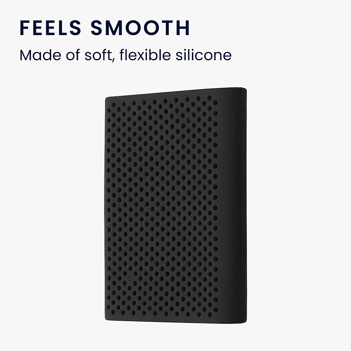 kwmobile Silicone Case Compatible with Samsung Portable SSD T5 - Case Protective Cover for SSD Drive - Black